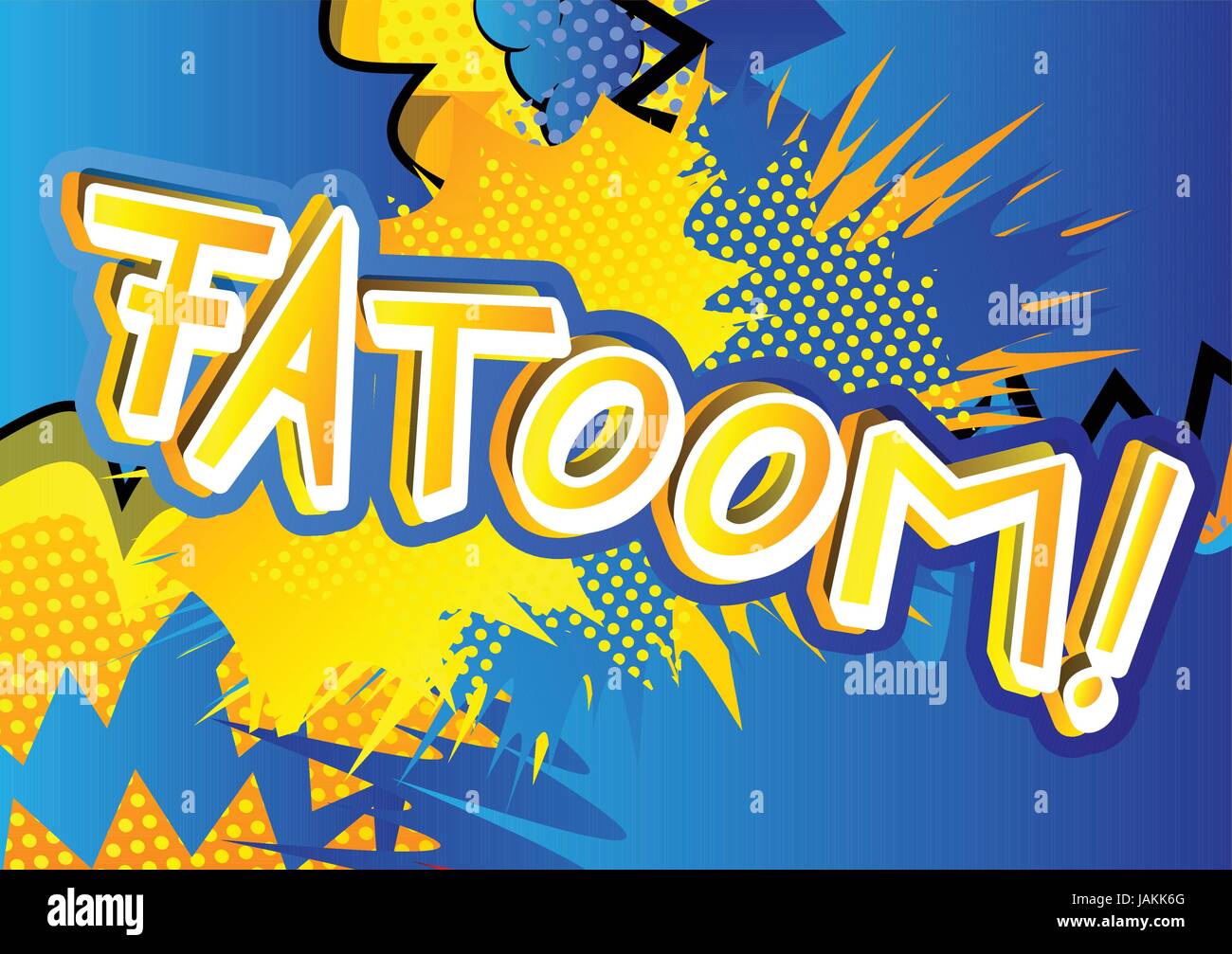 Fatoom! - Vector illustrated comic book style expression Stock Vector ...