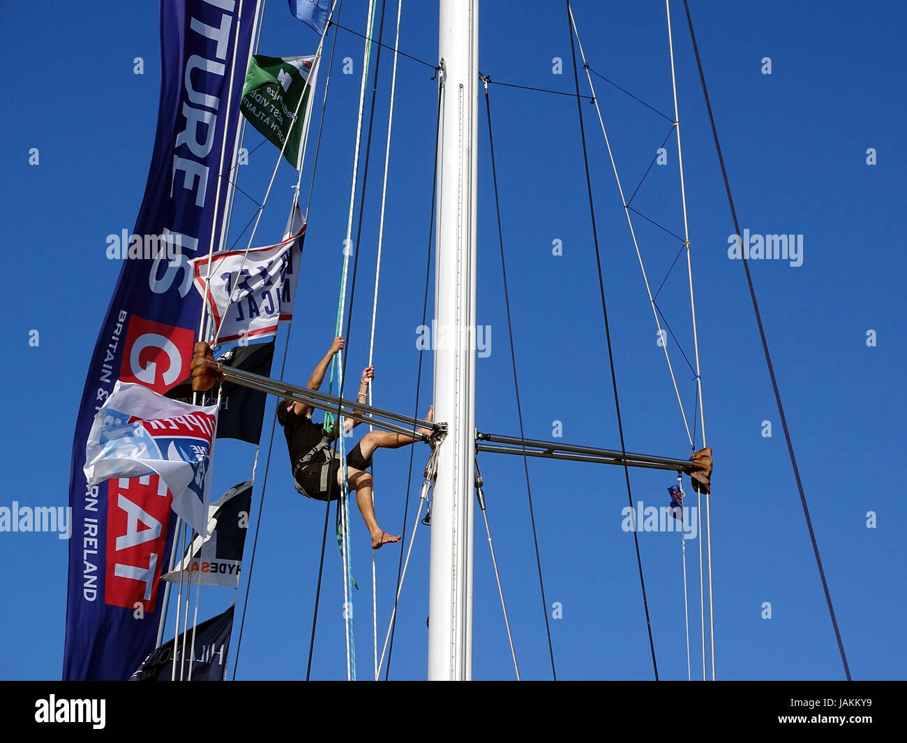 Classic sailboat rigging hi-res stock photography and images - Alamy