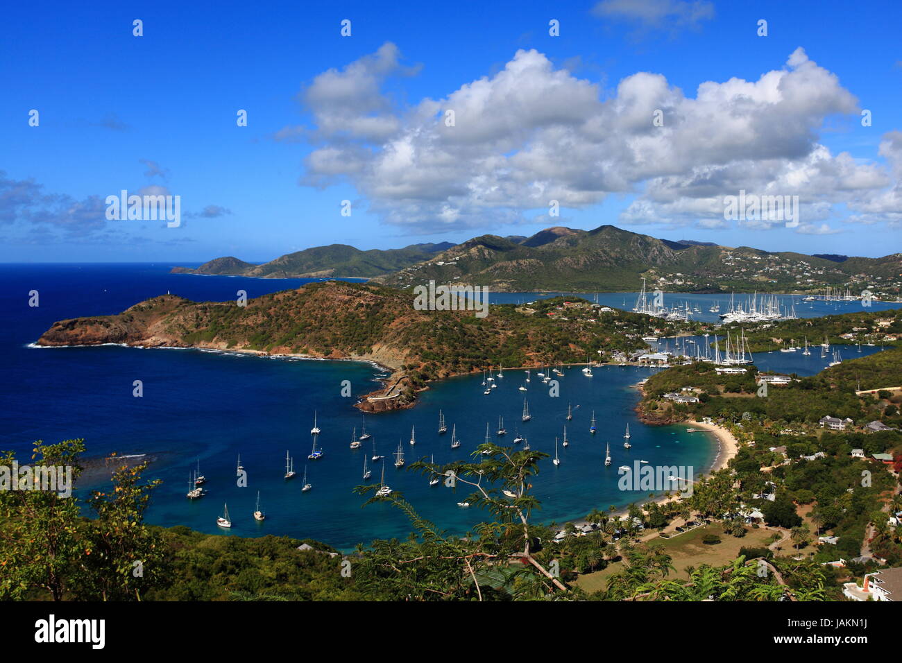 overlooking english harbour Stock Photo - Alamy