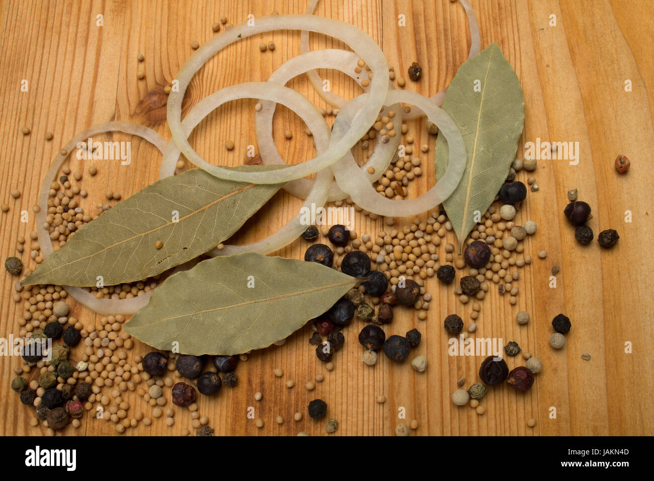 bay leaf mustard seeds Stock Photo - Alamy