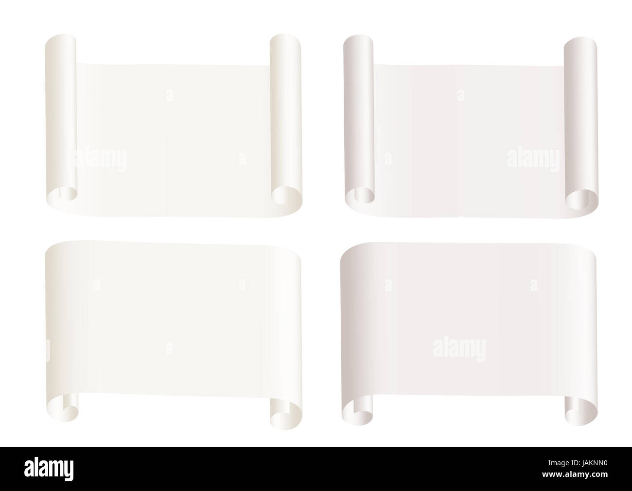 Paper roll isolated on the white background Stock Photo - Alamy