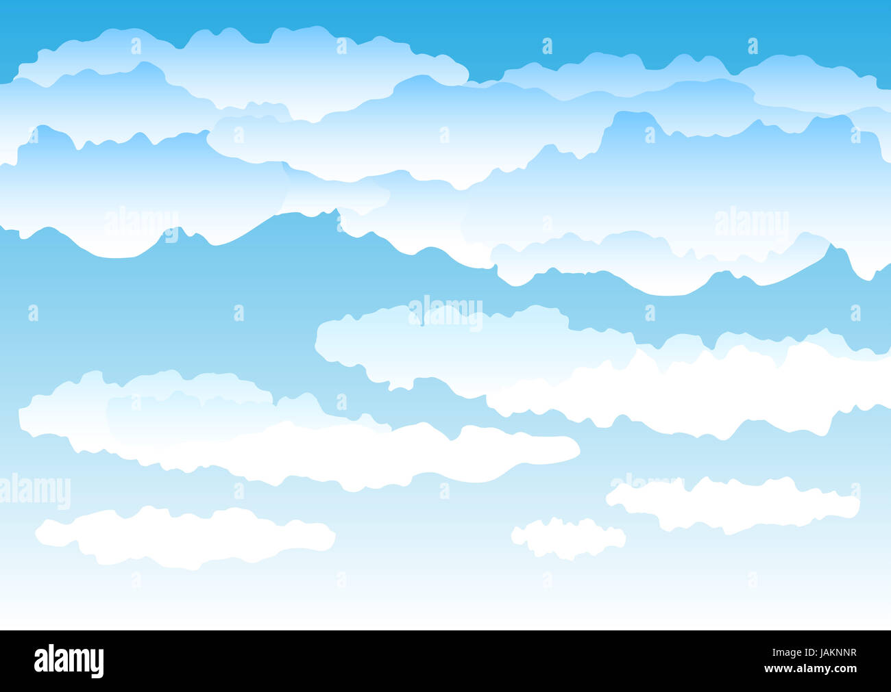 Beautiful simple clouds on the blue sky Stock Photo - Alamy