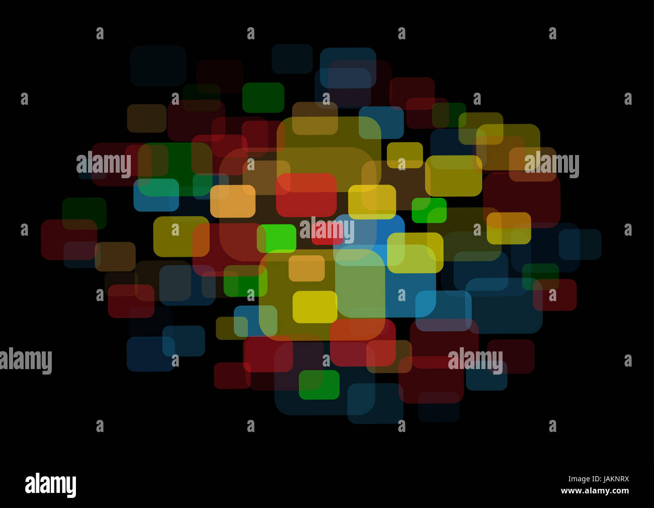 The rounded rectangular eps10 color on the black background Stock Photo ...