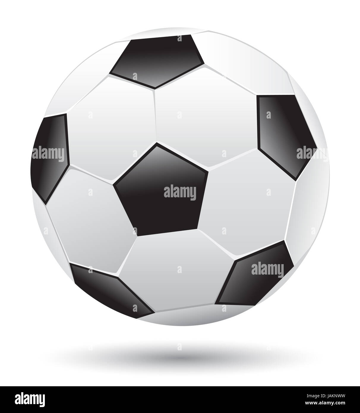 Classic soccer ball isolated on the white background Stock Photo - Alamy