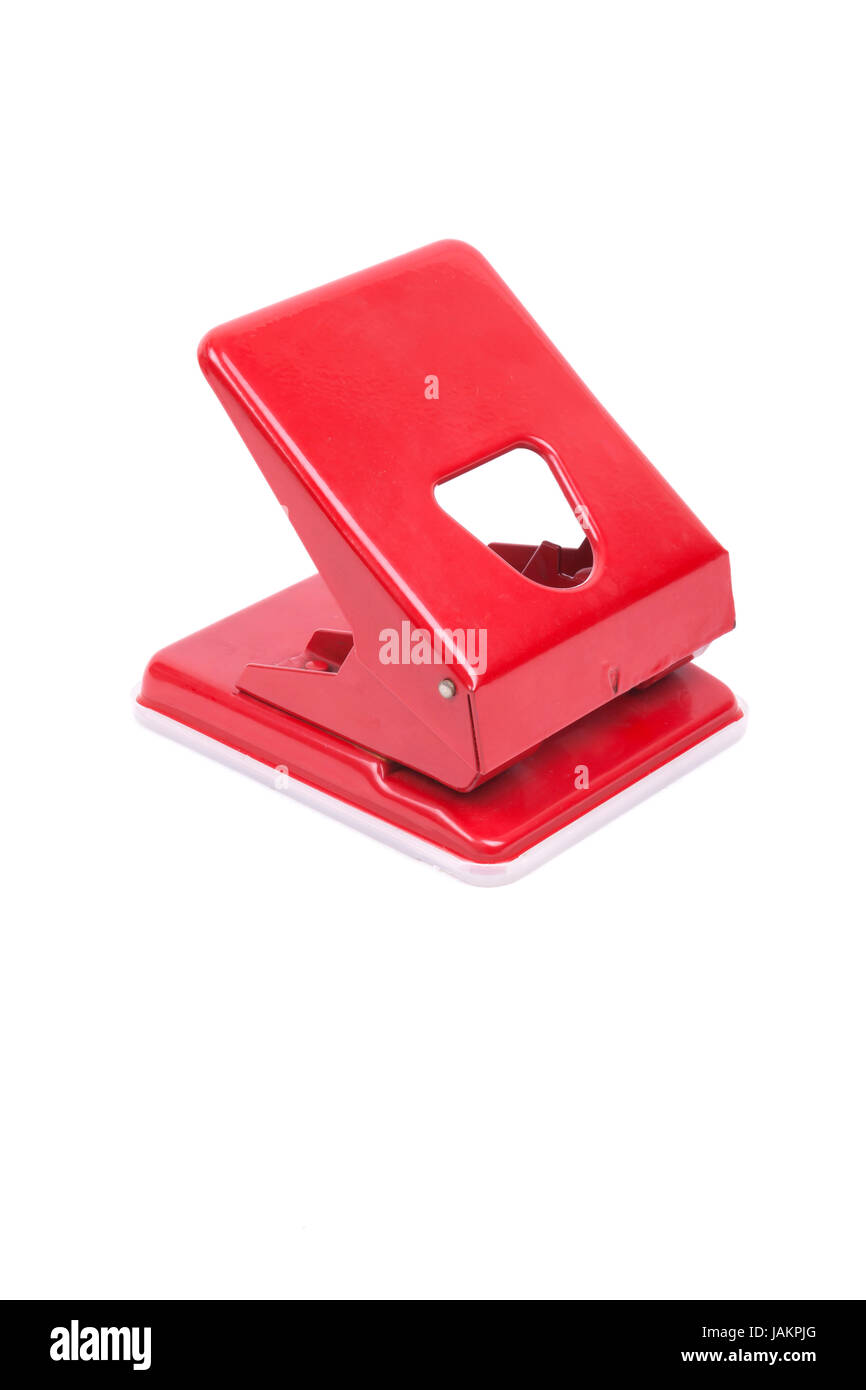 Office puncher isolated on white background Stock Photo - Alamy