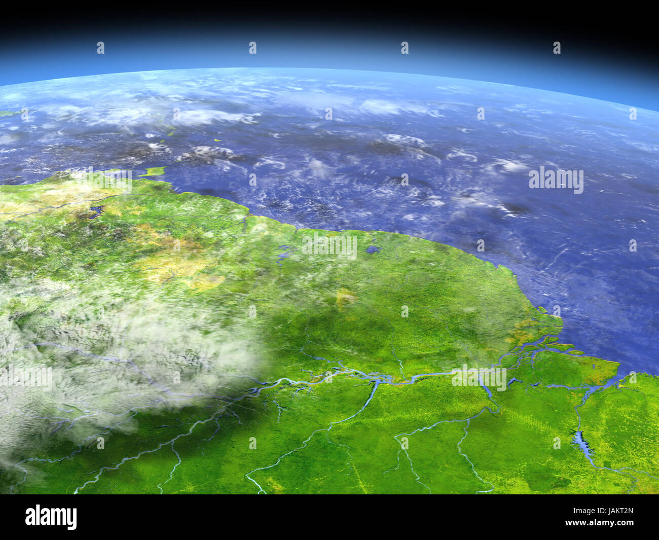 Amazon River Delta From Space