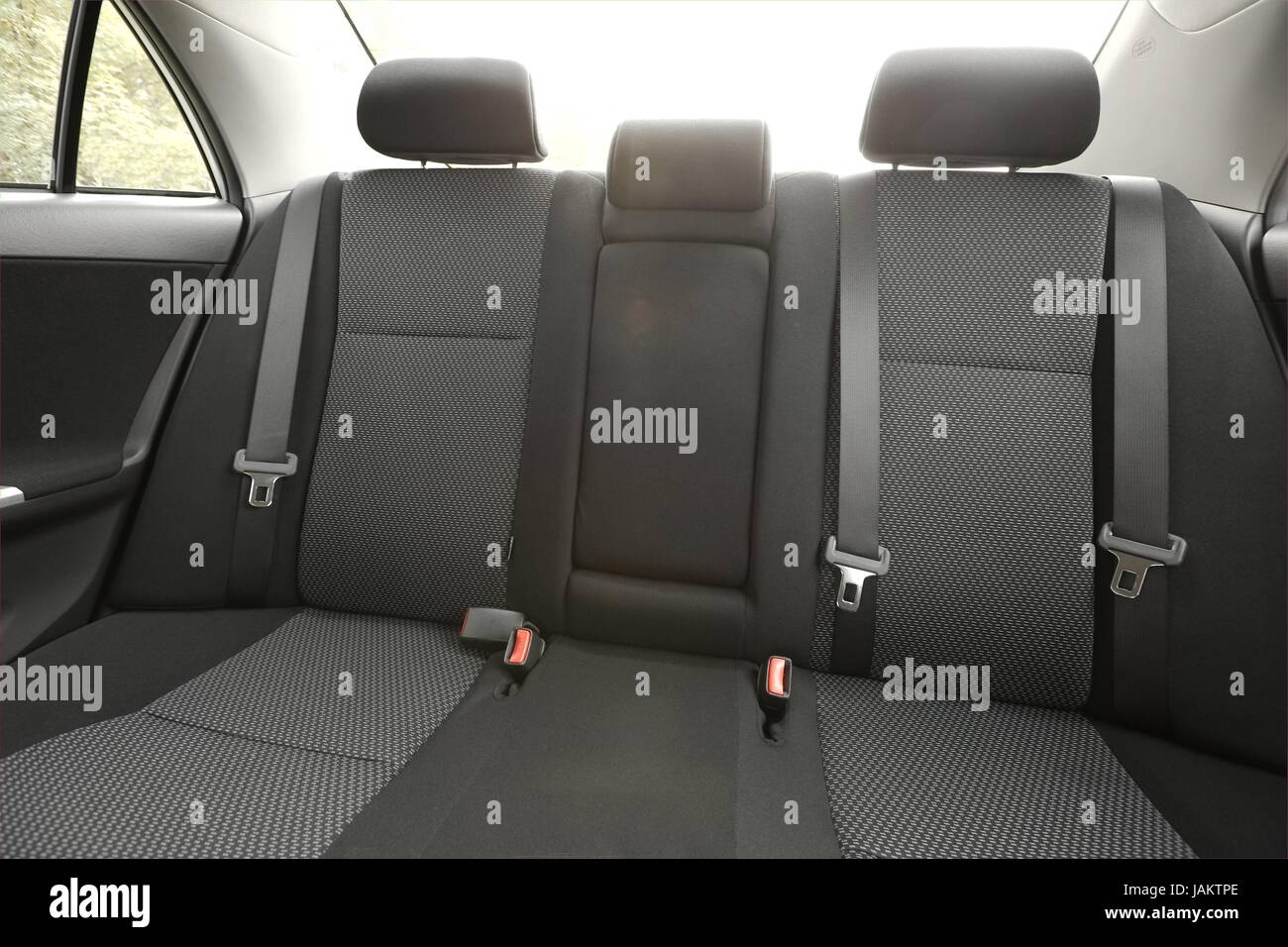 Car interior with back seats Stock Photo - Alamy