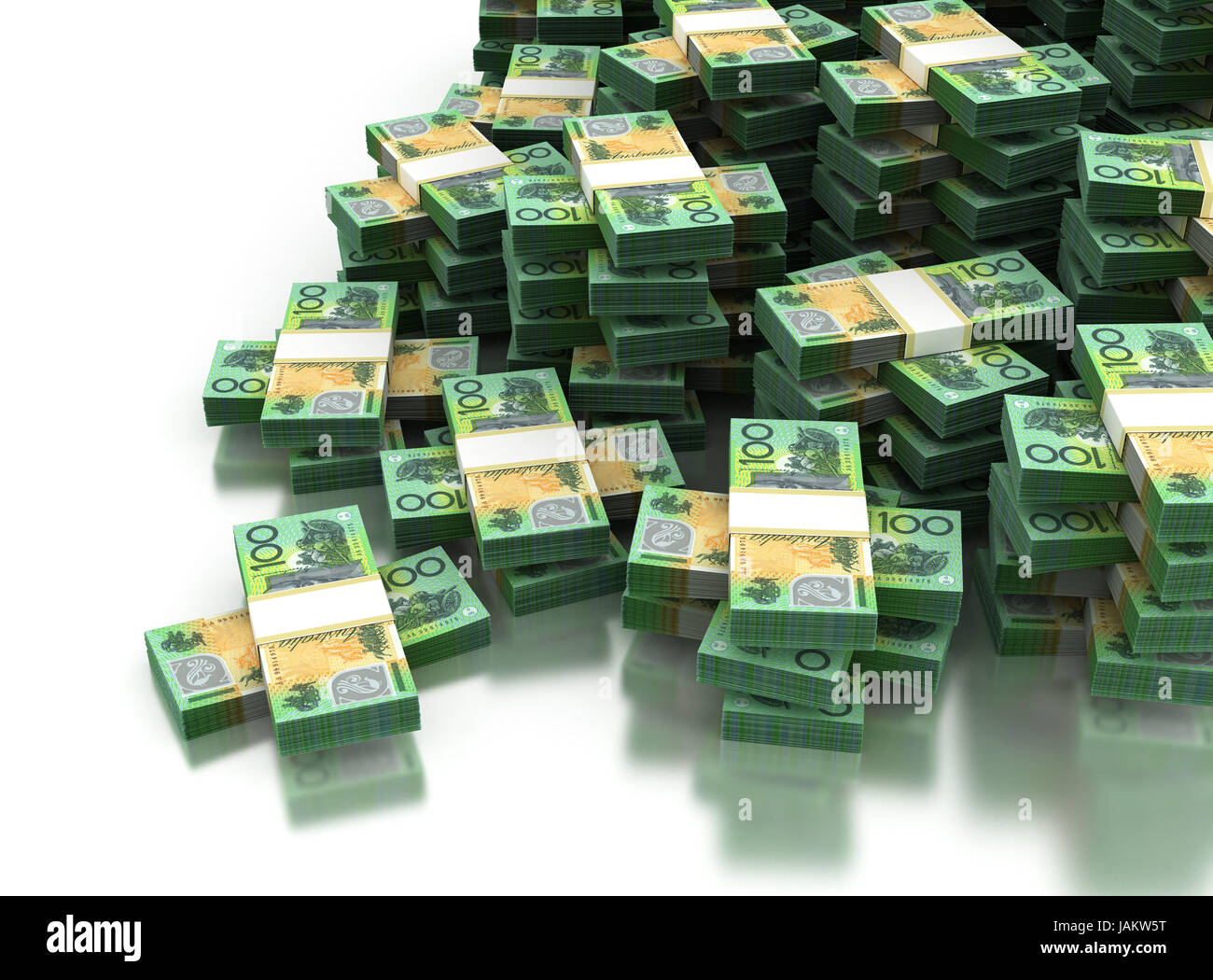 Stack of Australian Dollar Stock Photo - Alamy