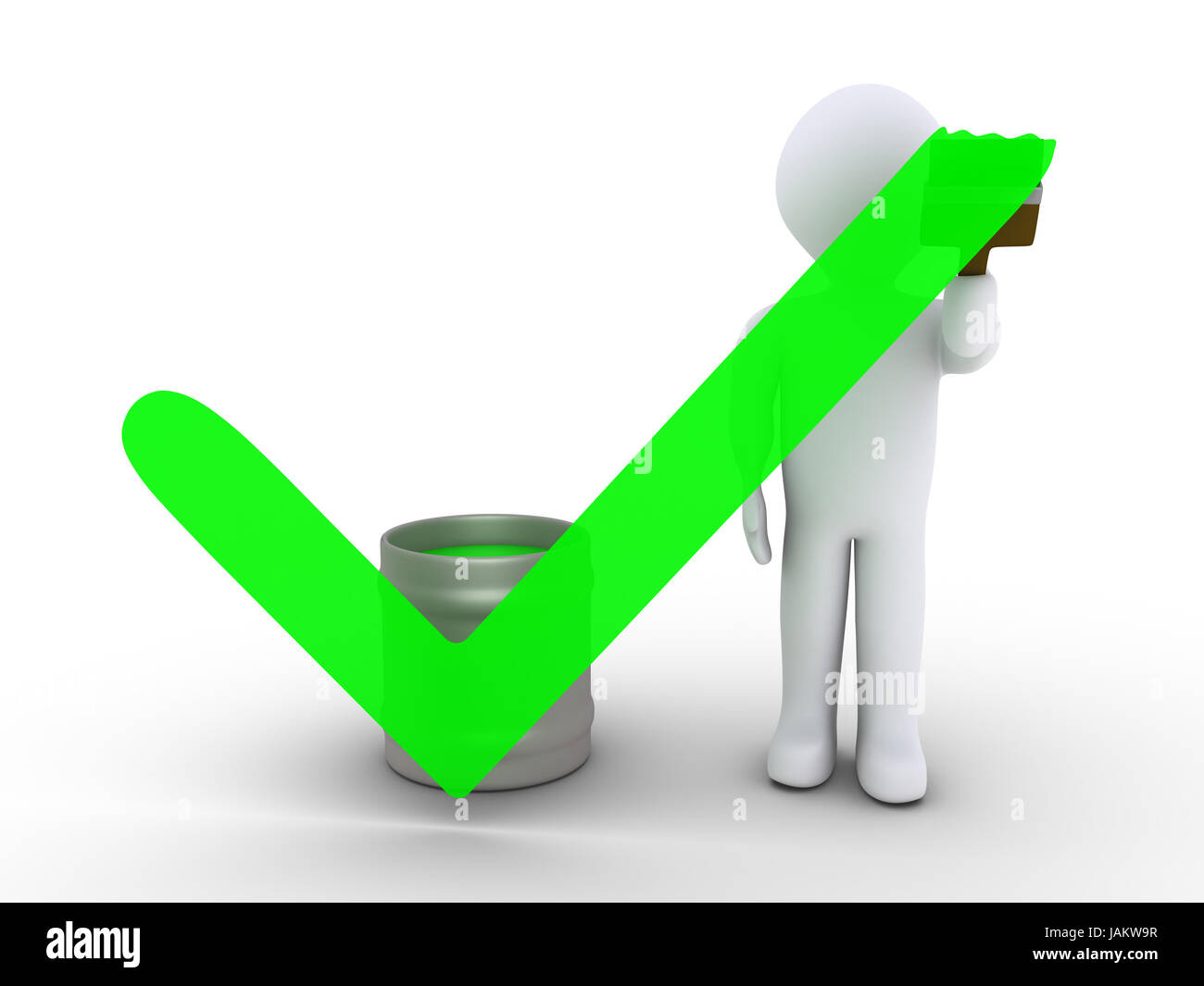 3d man check mark hi-res stock photography and images - Alamy