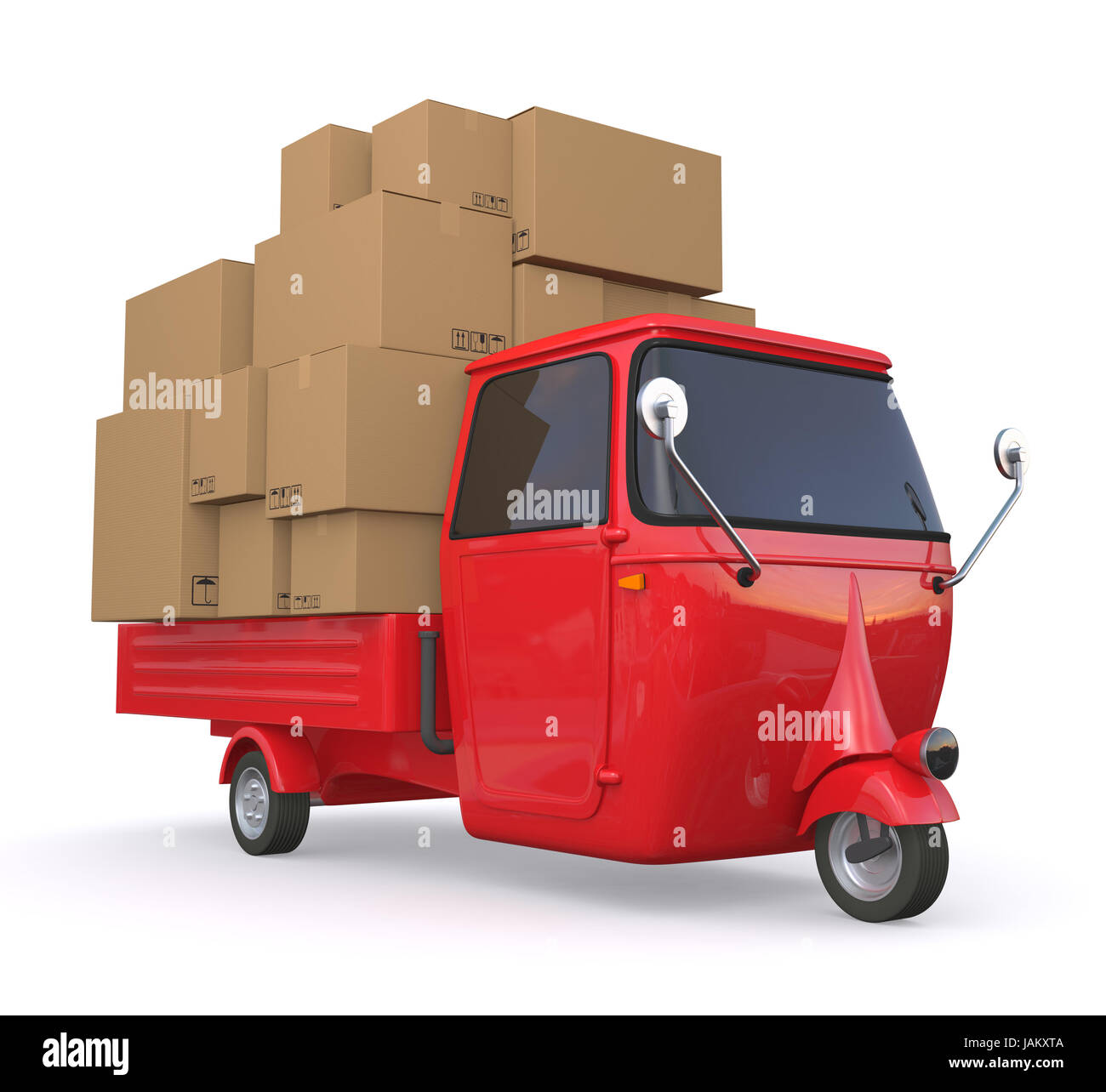 Three wheel mini truck hi-res stock photography and images - Alamy