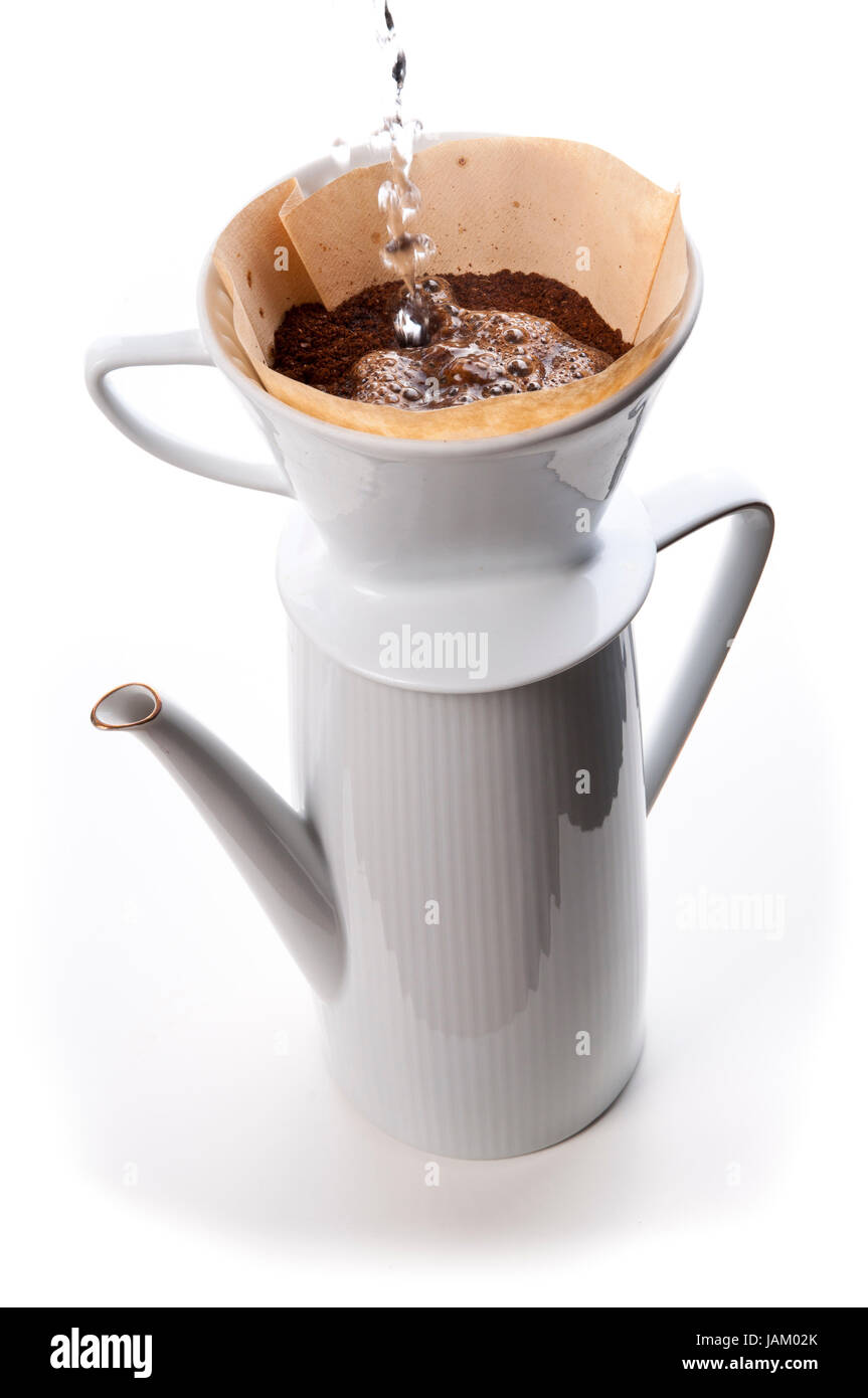 Old fashioned coffee maker Cut Out Stock Images & Pictures - Alamy