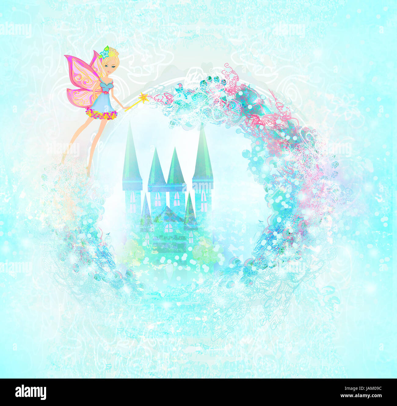 Magic Fairy Tale Princess Castle Stock Photo - Alamy