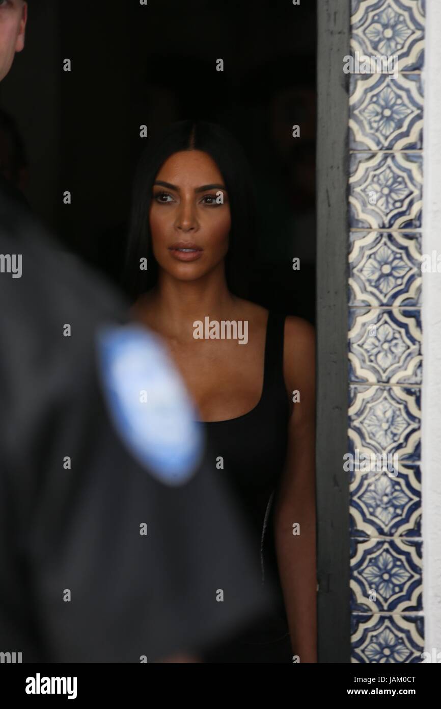 The Kardashians seen leaving Casa Vega restaurant Featuring: Kim Kardashian Where: Indio ...