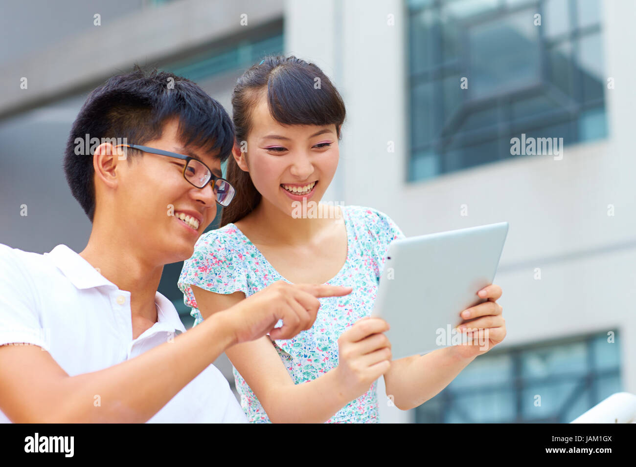 Young chinese woman student using hi-res stock photography and images ...