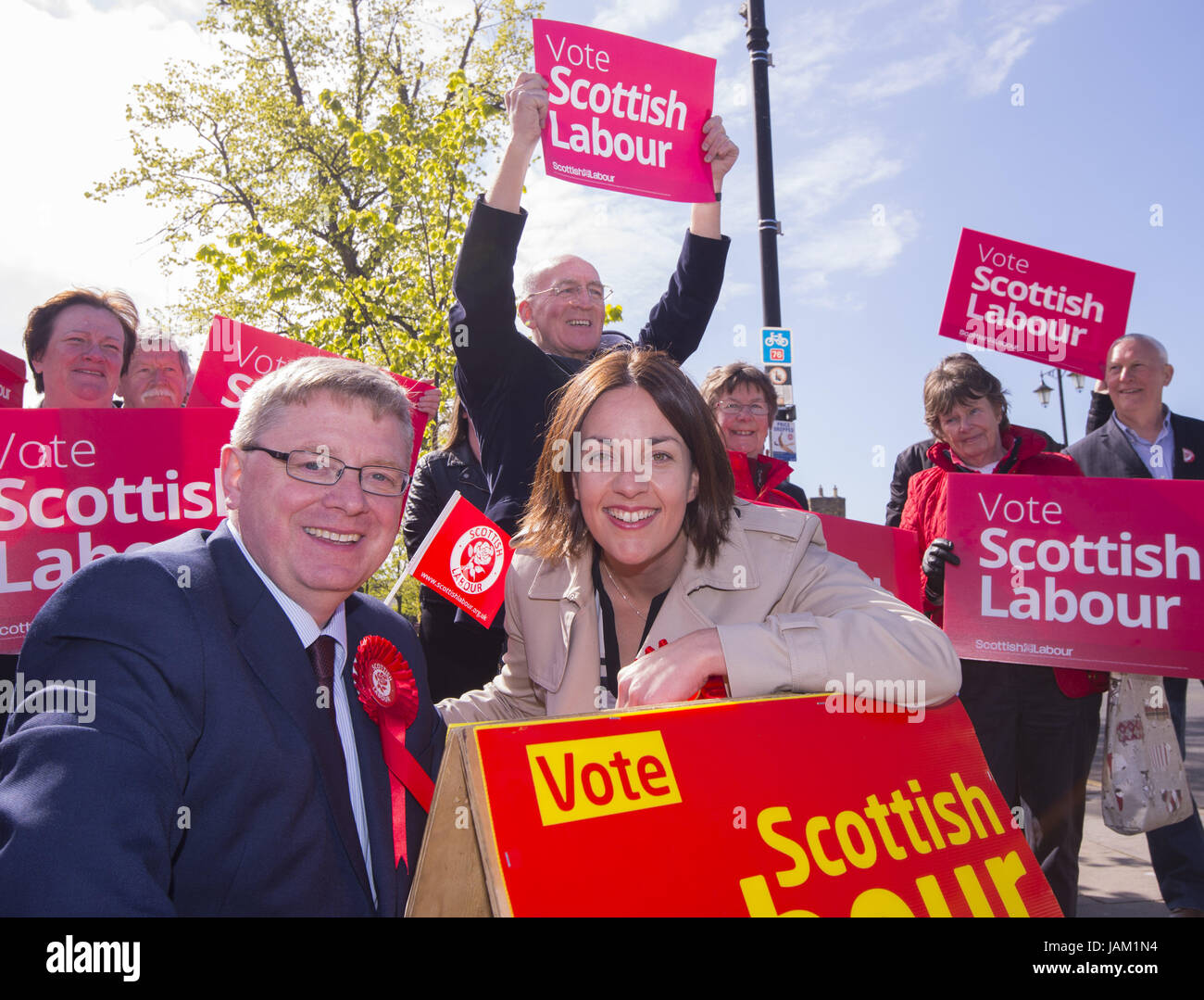 Scottish Labour leader Kezia Dugdale takes to the streets of East ...