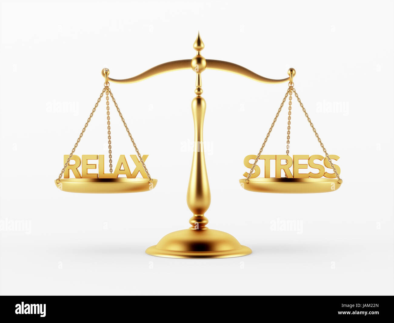 Relax and Stress Justice Scale Concept isolated on white background ...