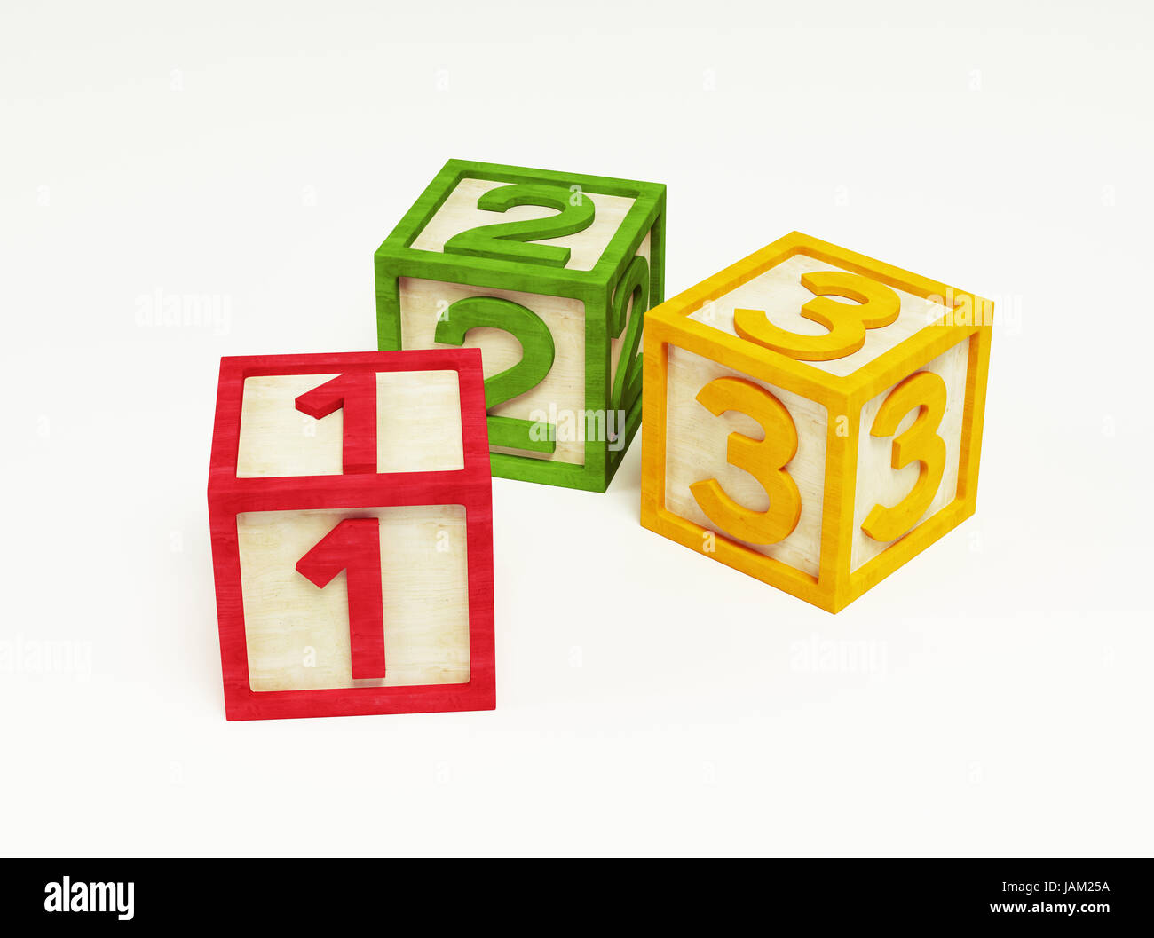 Box Number Toy isolated on white background Stock Photo - Alamy