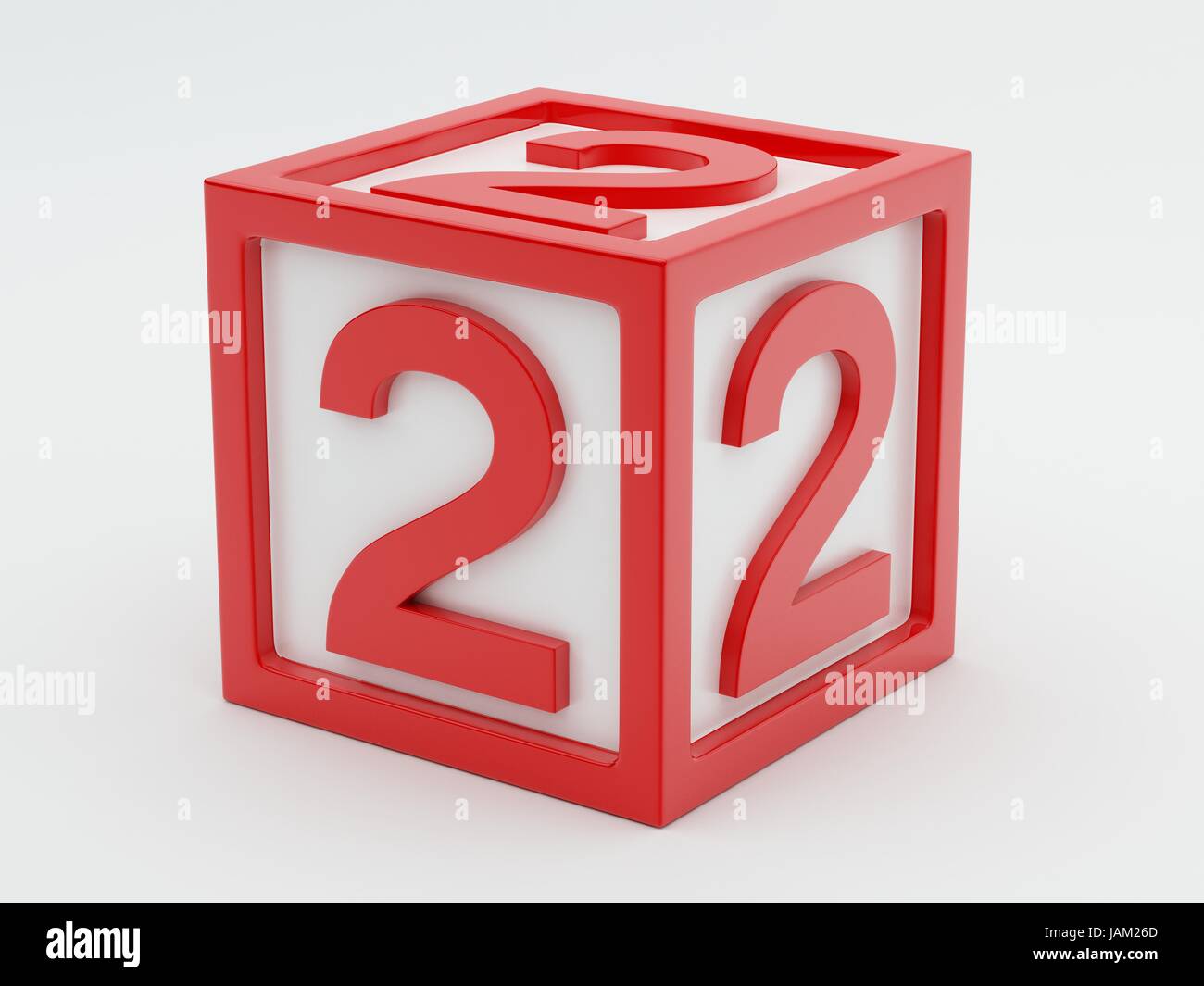 Box Number Toy isolated on white background Stock Photo - Alamy