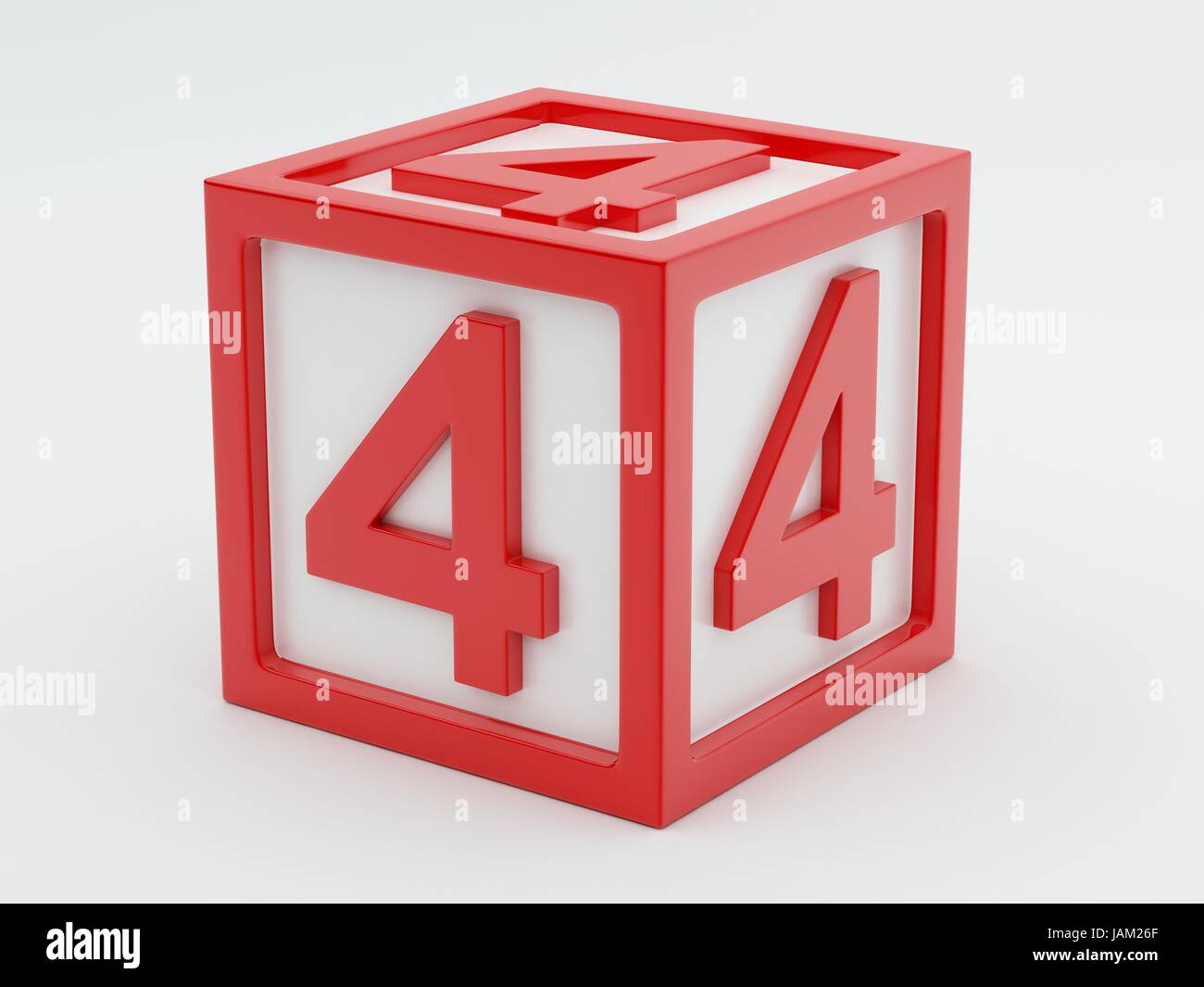 Box Number Toy isolated on white background Stock Photo - Alamy