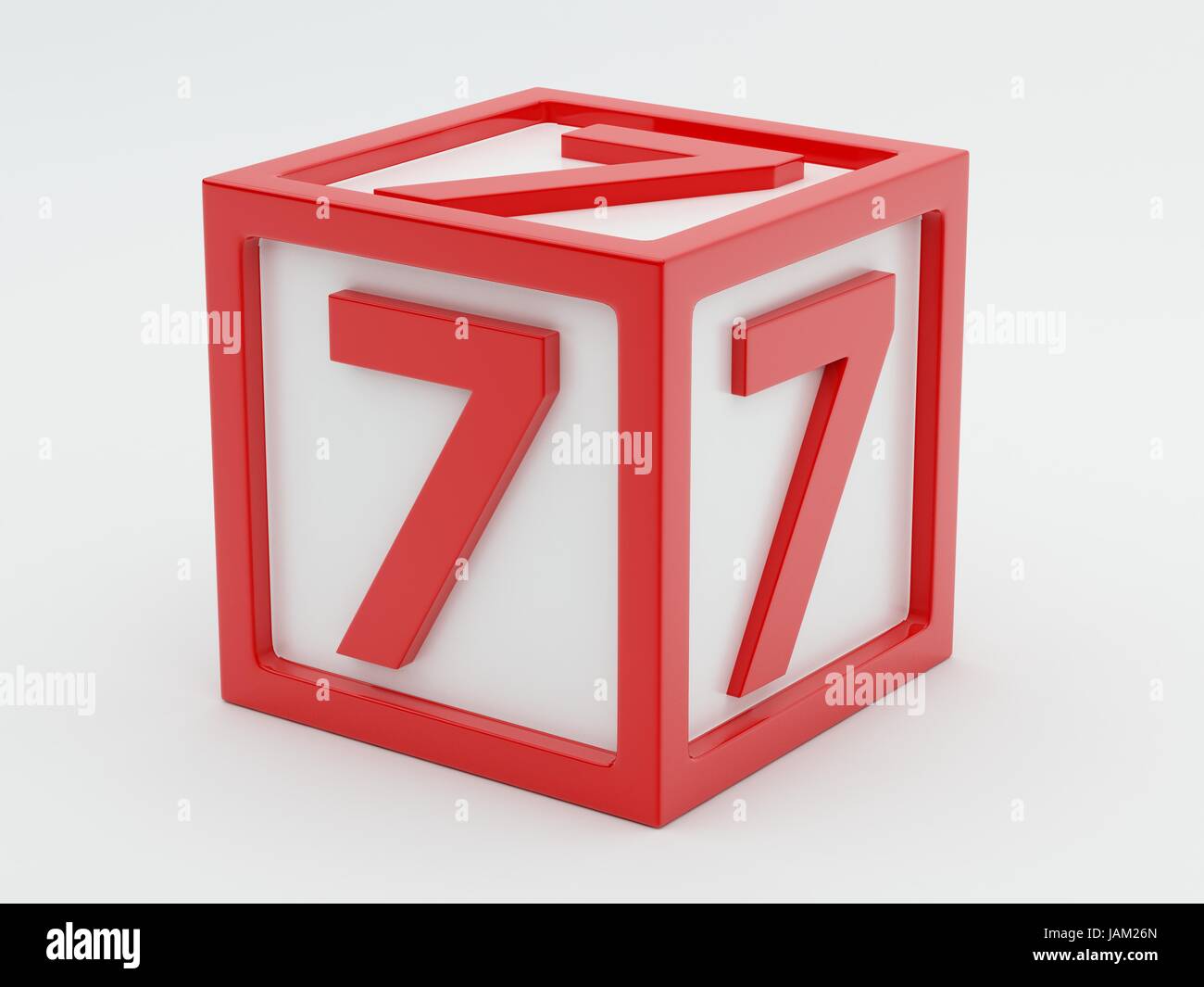 Box Number Toy isolated on white background Stock Photo - Alamy