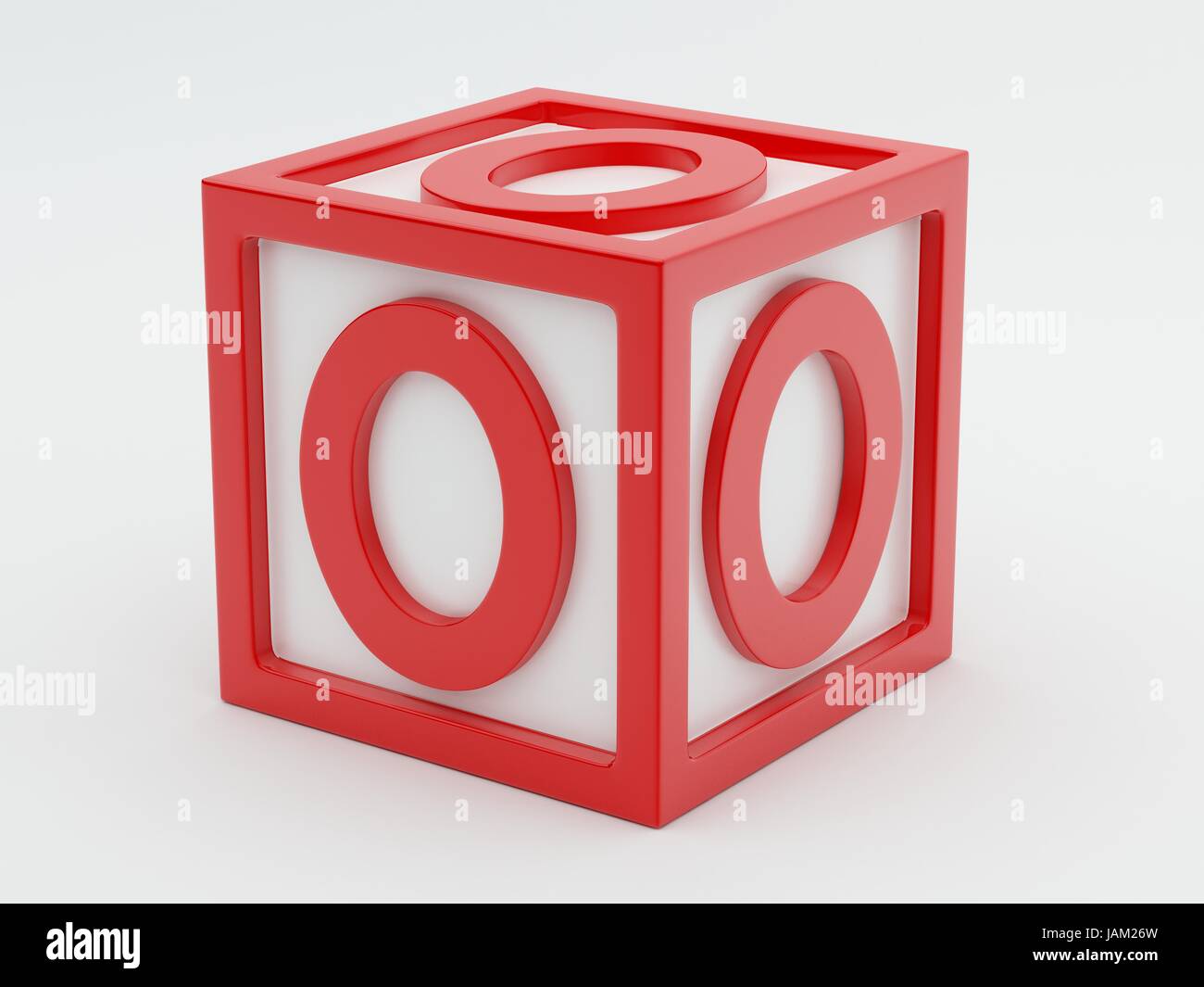 Box Number Toy isolated on white background Stock Photo - Alamy