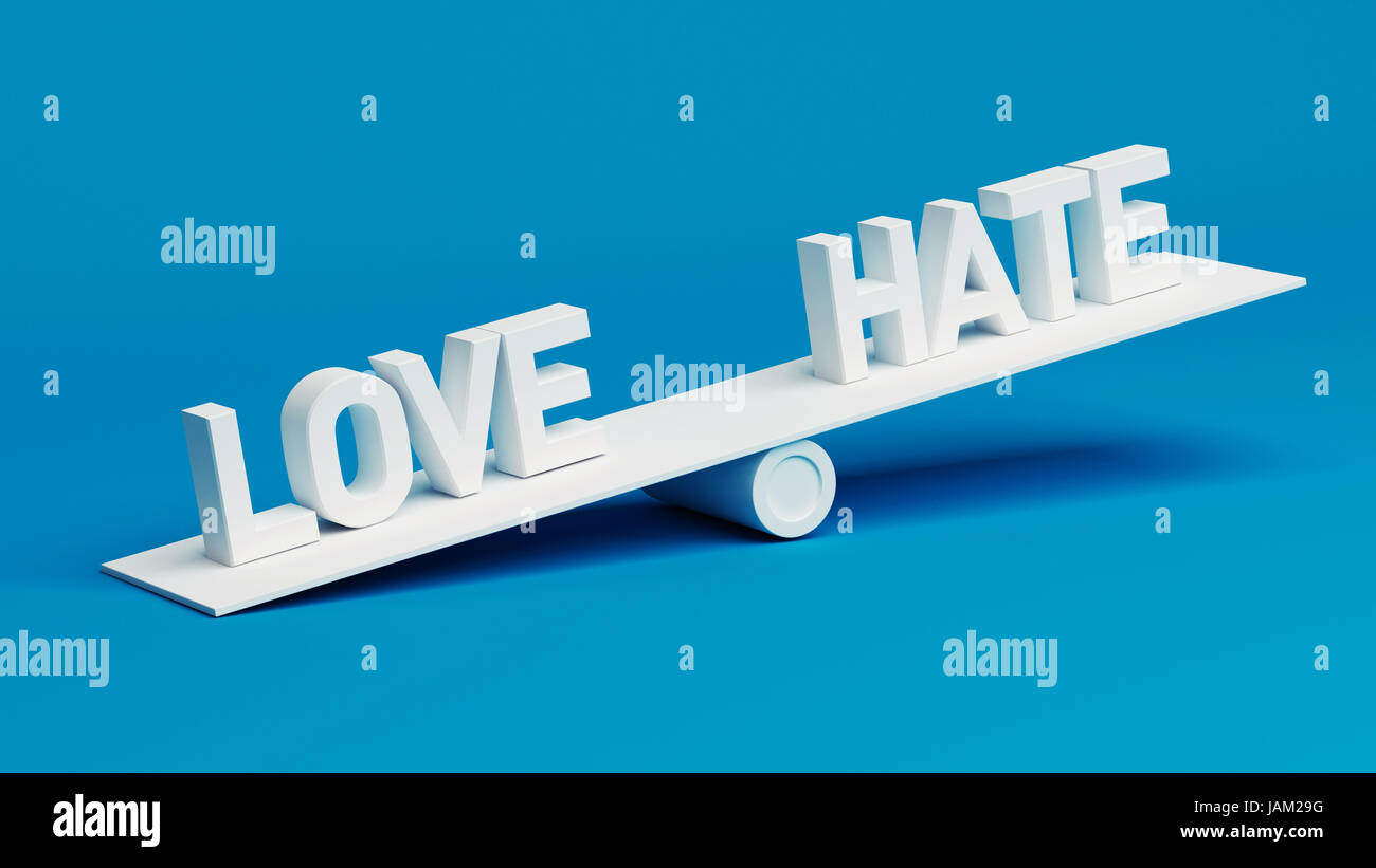 Hate scale hi-res stock photography and images - Alamy