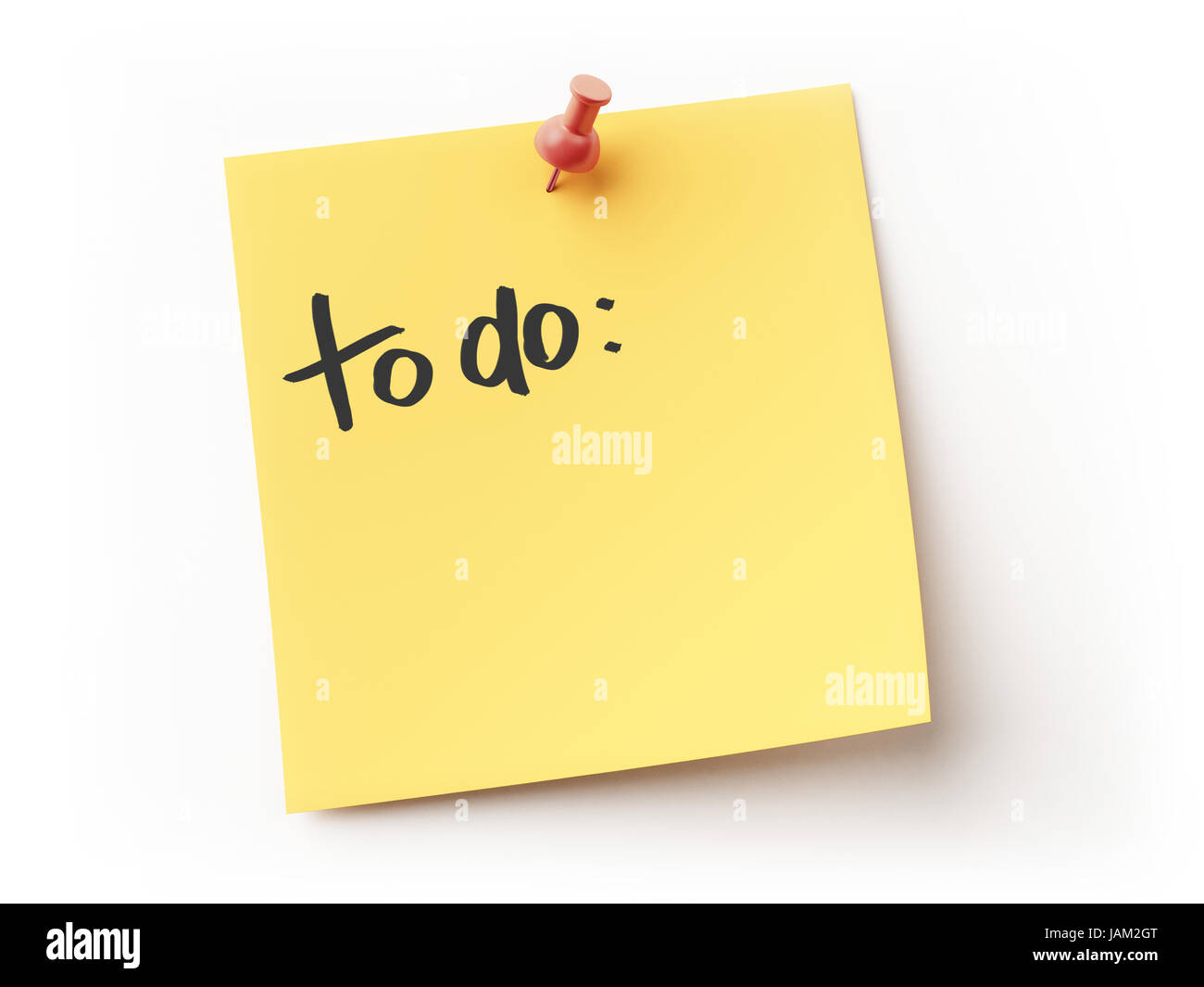 Sticky Note Message isolated on white Stock Photo - Alamy