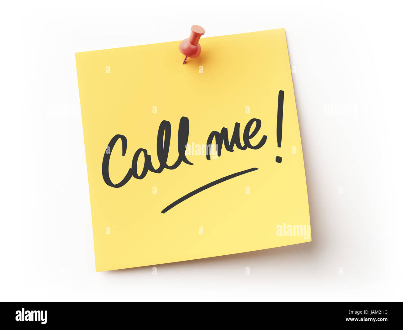 Sticky Note Message isolated on white Stock Photo - Alamy