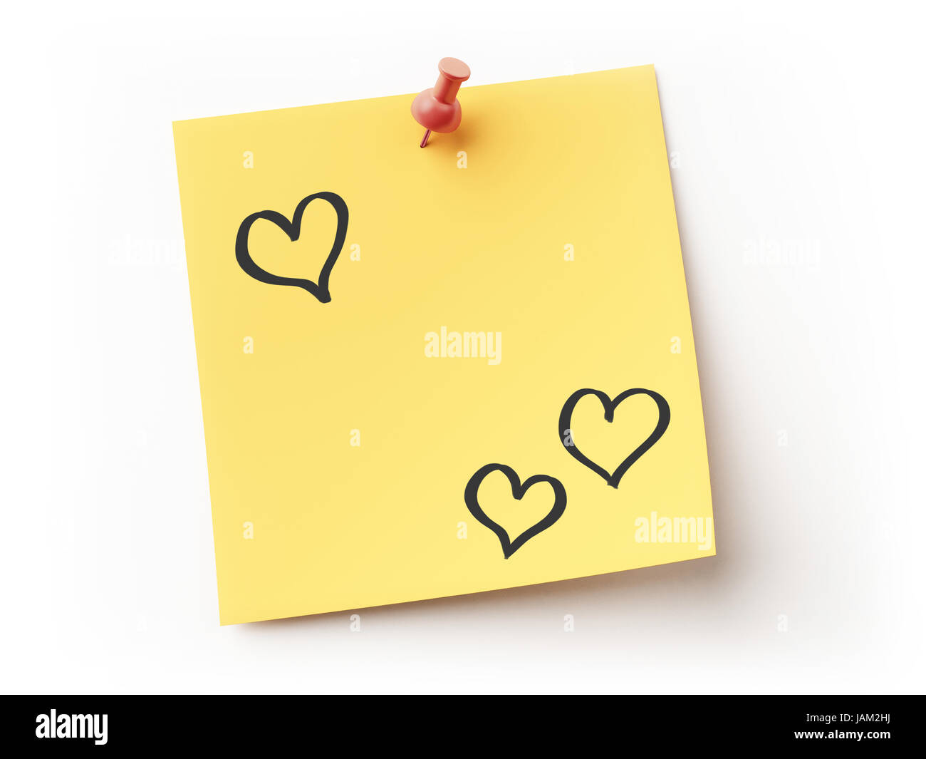 Sticky Note Message isolated on white Stock Photo - Alamy