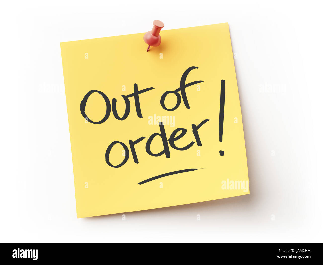 Out Of Order Note High Resolution Stock Photography and Images - Alamy