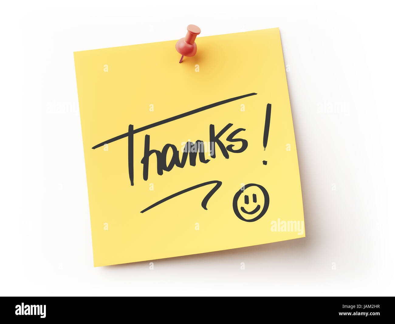 Sticky Note Message isolated on white Stock Photo - Alamy