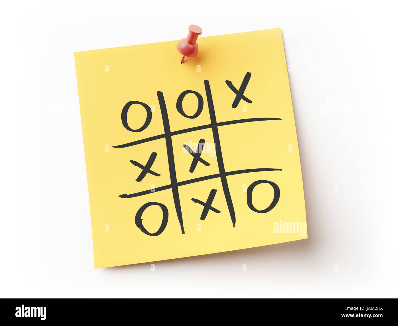 Sticky Note Message isolated on white Stock Photo - Alamy