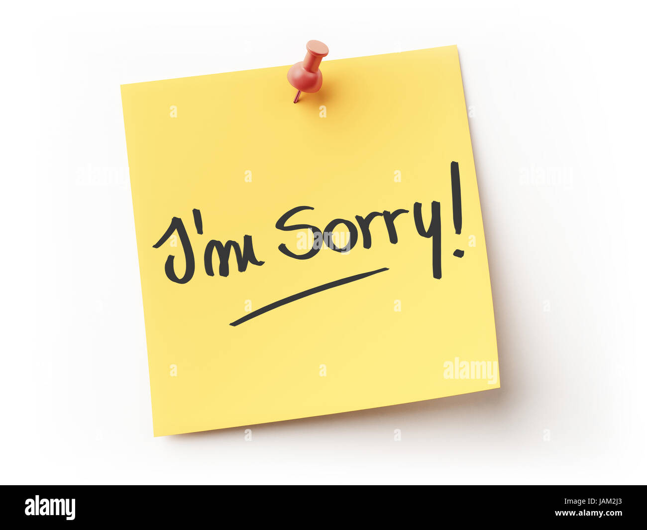 I'm sorry post it note hi-res stock photography and images - Alamy