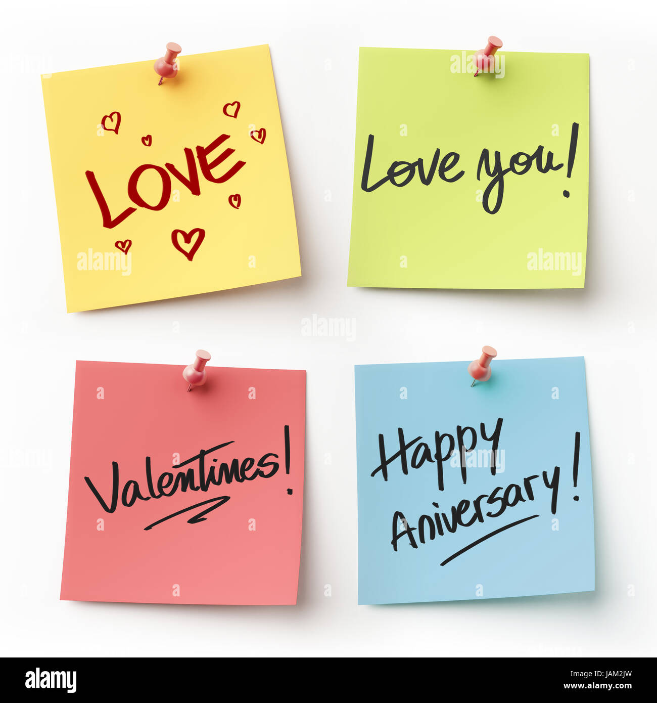 Happy post it notes Cut Out Stock Images & Pictures - Alamy