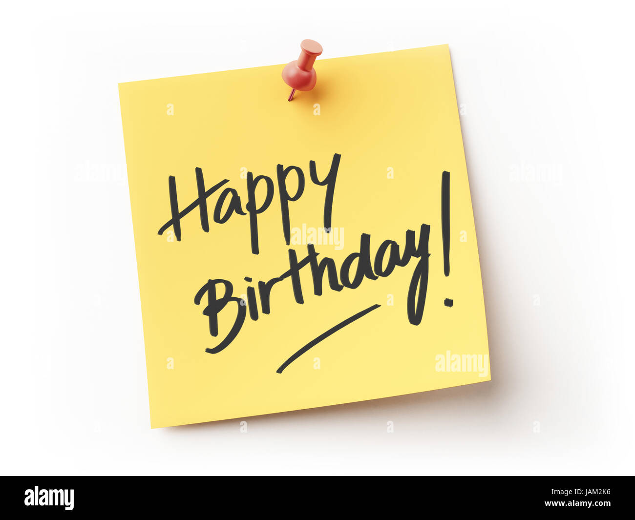 Sticky Note Message isolated on white Stock Photo - Alamy