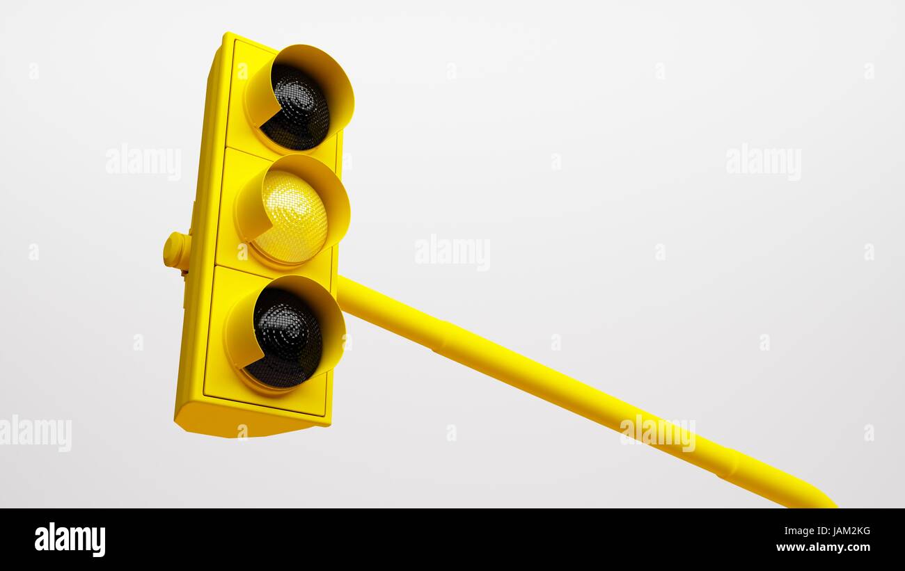 Traffic Light isolated on white Stock Photo - Alamy