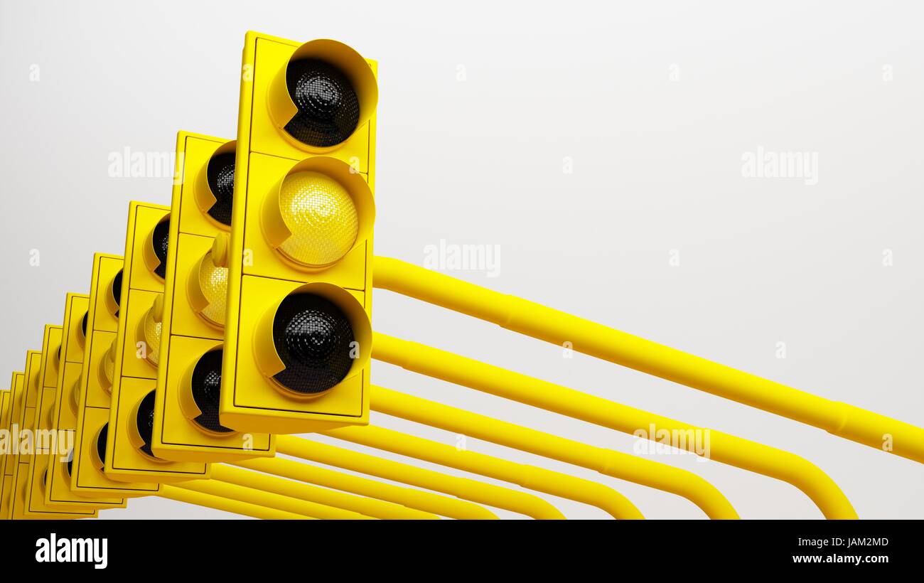 Traffic Lights isolated on white Stock Photo - Alamy