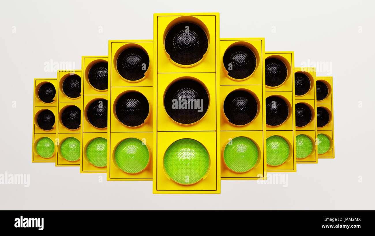 Traffic Lights isolated on white Stock Photo - Alamy