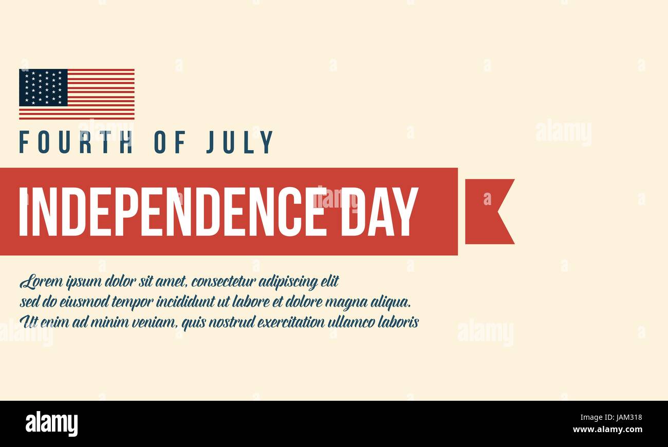 Vector flat independence day background Stock Vector Image & Art - Alamy