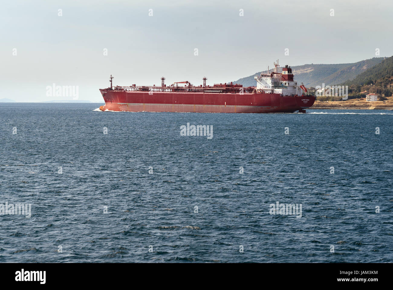 Canakkale, Turkey - October 31, 2016: LPG Tanker Clipper Sirius in ...