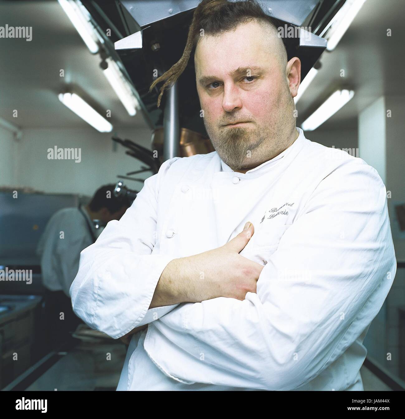 Benoît Bernard, chef of the French gourmet restaurant 'La Laiterie' in ...