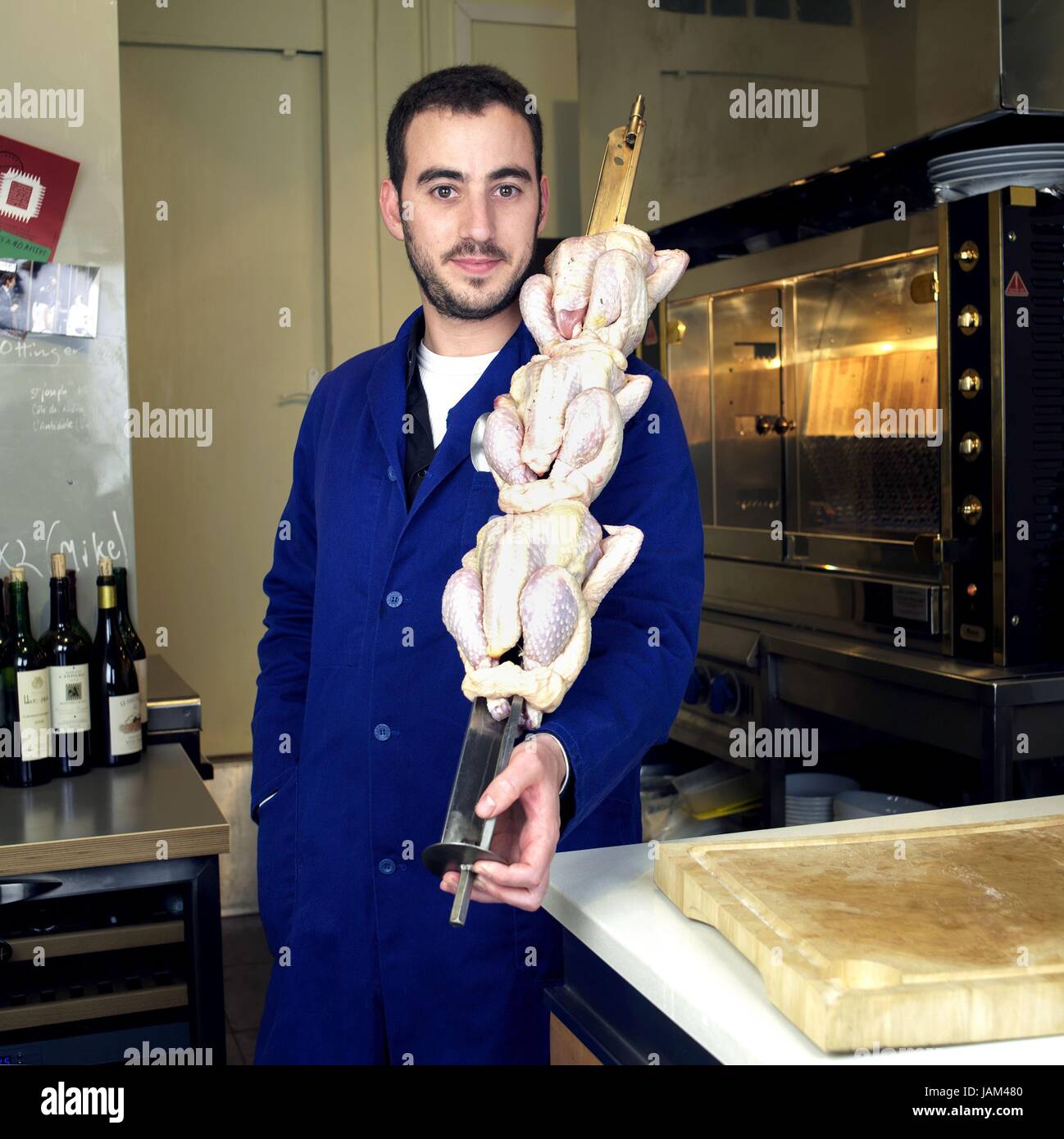 Daniel Rose, chef at the Spring Restaurant in Paris Photo Damien Grenon ...