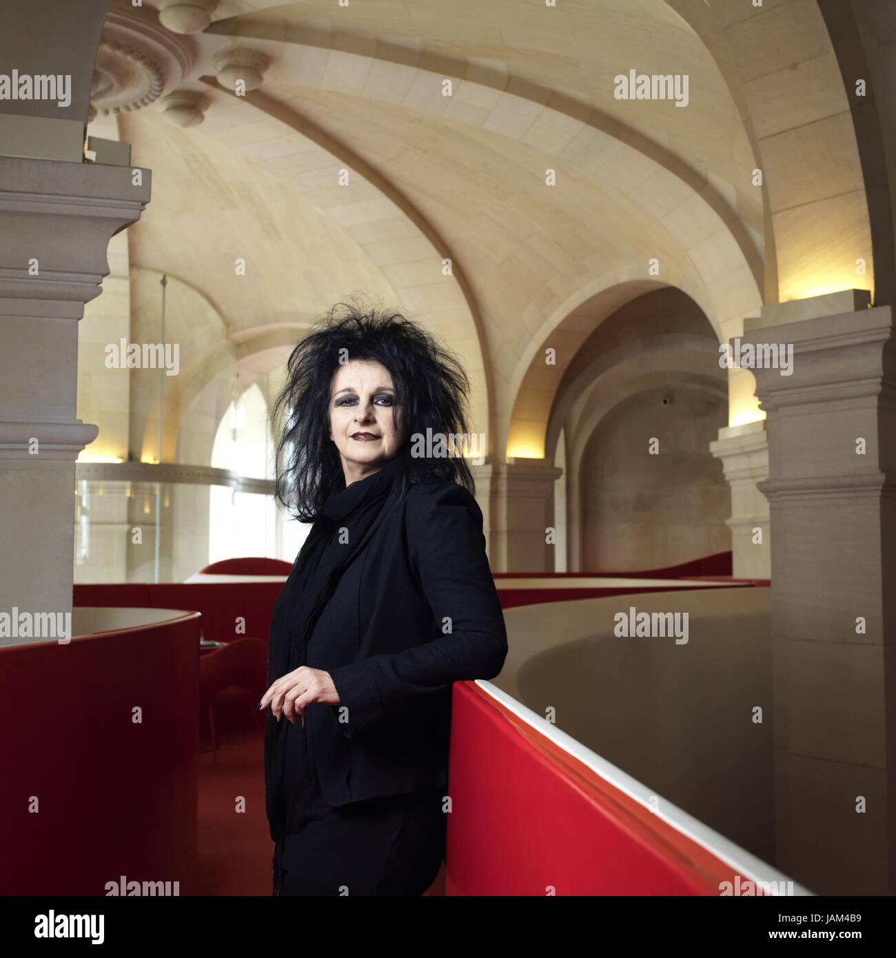 Odile Decq, French architect and designer. Photograph taken in the ...