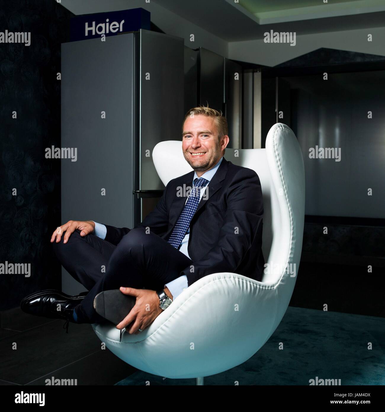 Yannick Fierling, CEO of Haier Europe. Paris, September 28, 2015 Photo ...