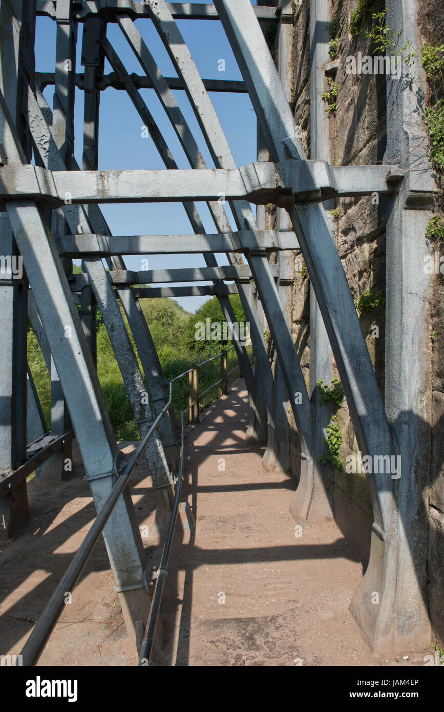 Iron Bridge in Ironbridge, Shropshire was the first bridge of its kind ...