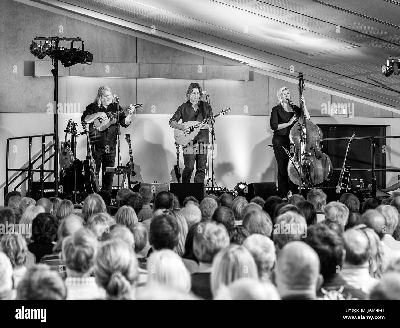 English acoustic roots folk trio "Show of Hands" perform a concert at ...