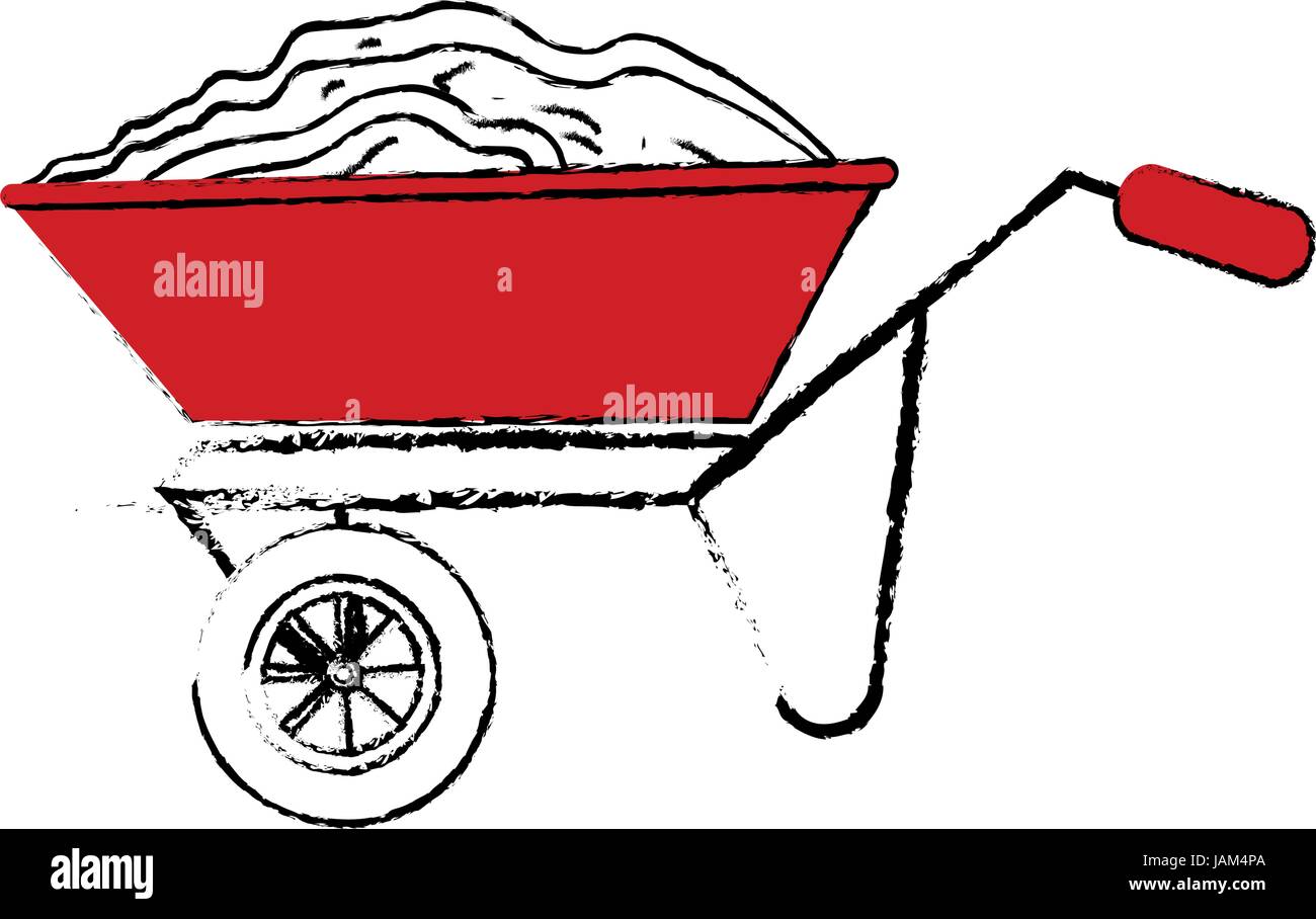 Wheelbarrow construction tool Stock Vector Image & Art - Alamy
