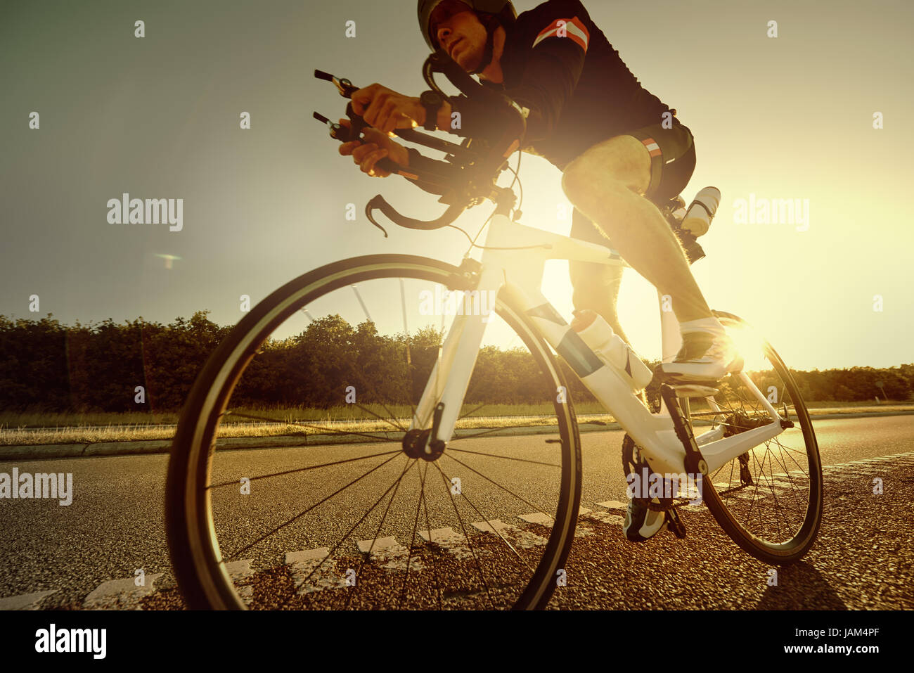 Professional cyclist taking bicycle hi-res stock photography and images ...