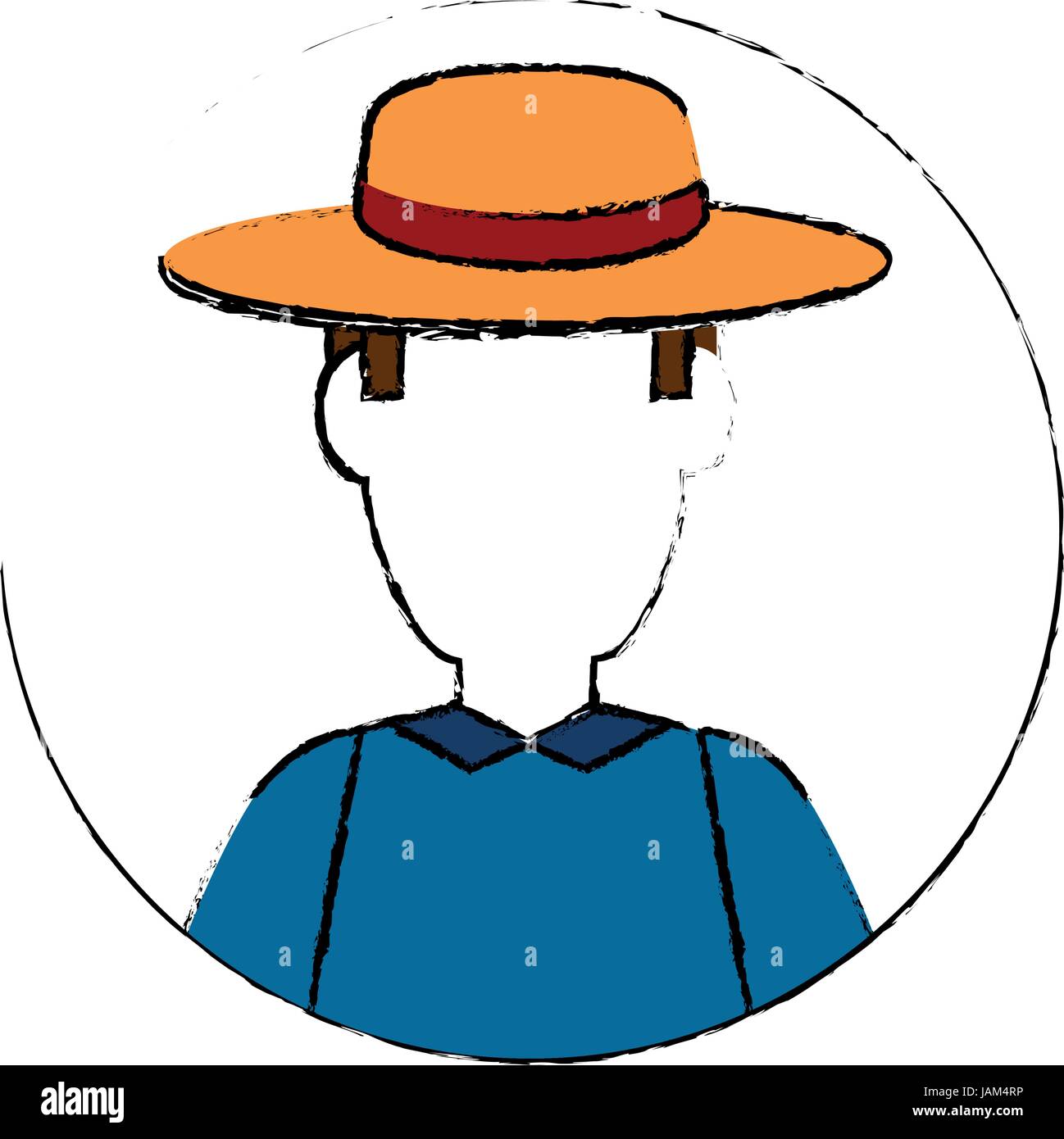 Gardener farmer avatar Stock Vector Image & Art - Alamy