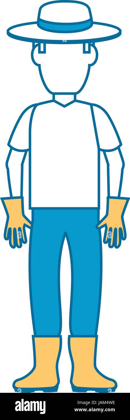 Gardener farmer avatar Stock Vector Image & Art - Alamy